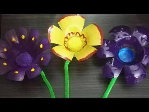 🌼🌻ÇİÇEK YAPTIK 🌼🌻 |PLASTİK ŞİŞELERDEN ÇİÇEK YAPTIK |BİRLİKTE YAPALIM
