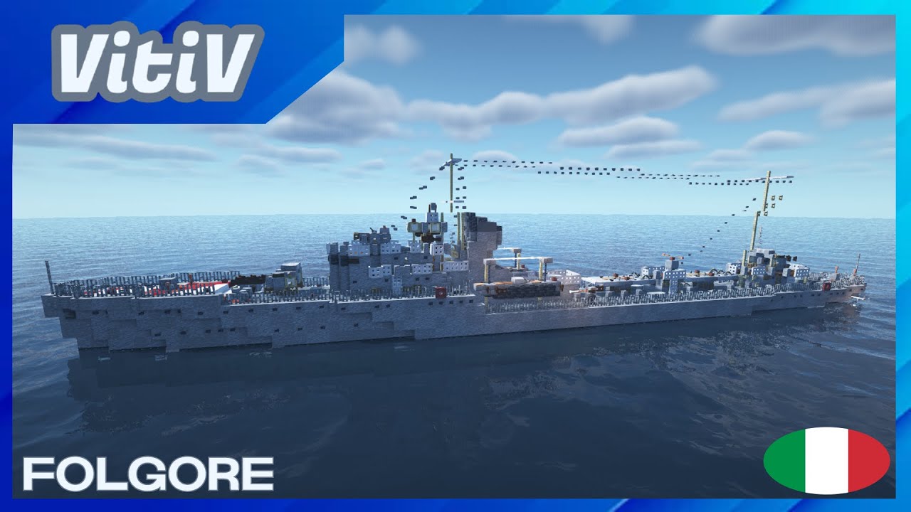 RN Folgore - Folgore-class Destroyer - Minecraft - YouTube