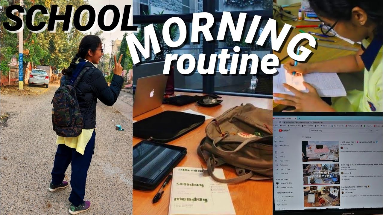 Offline School Indian Morning Routine 2021 + Timetable + First Time In ...