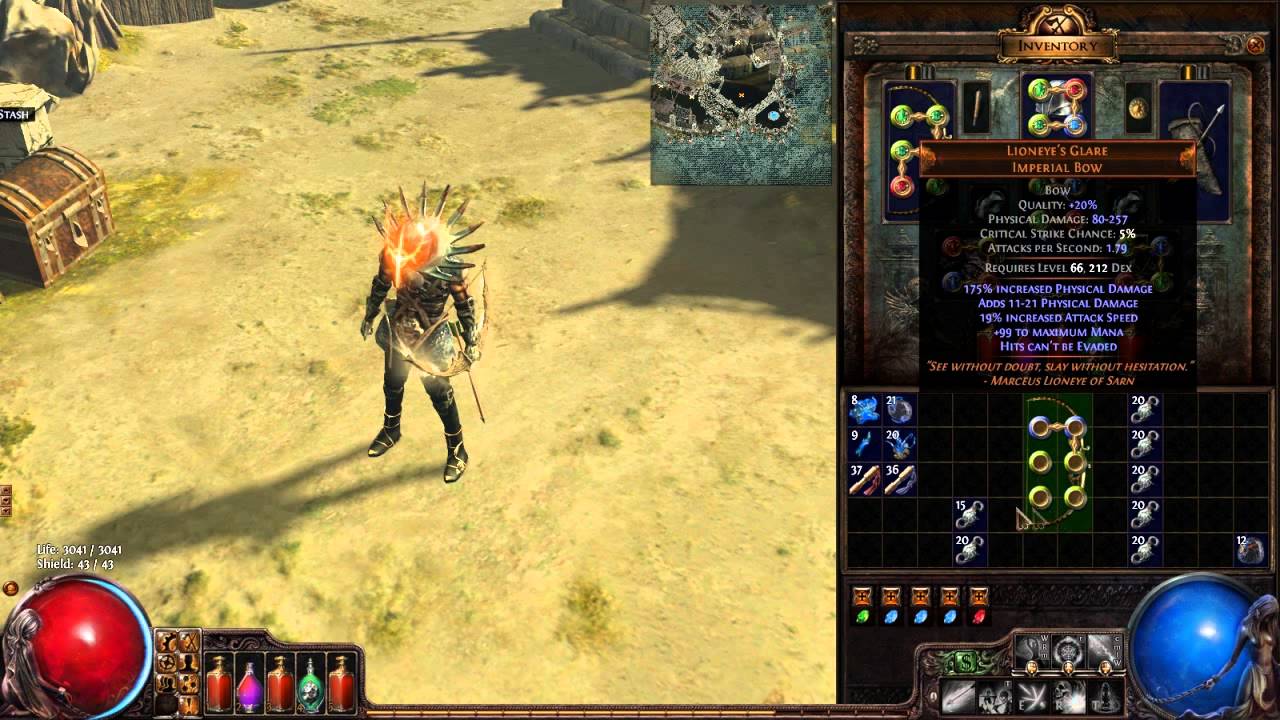 6L Lioneye's Glare | Path of Exile Open Beta - YouTube