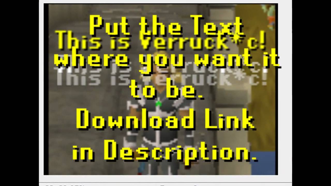 RuneScape fake text guide [Sony Vegas] - YouTube