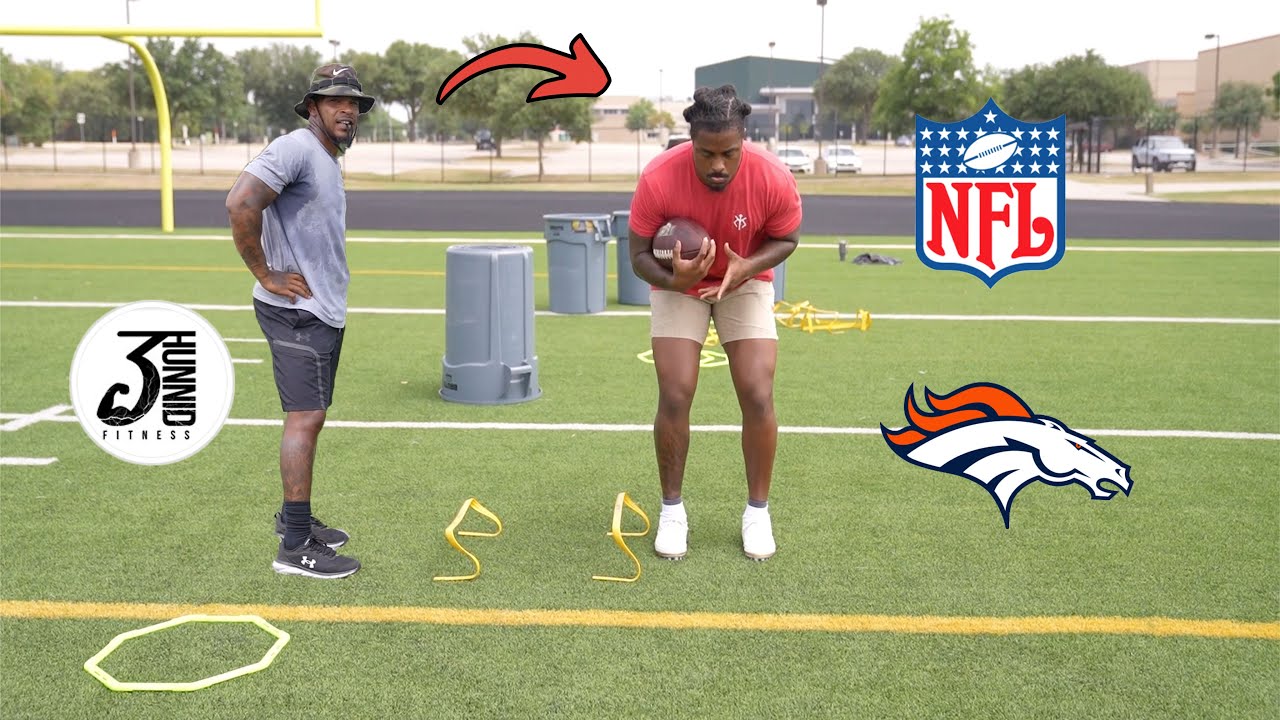 NFL Workout: Broncos RB Tony Jones Jr. Workout with Josh Hicks - YouTube