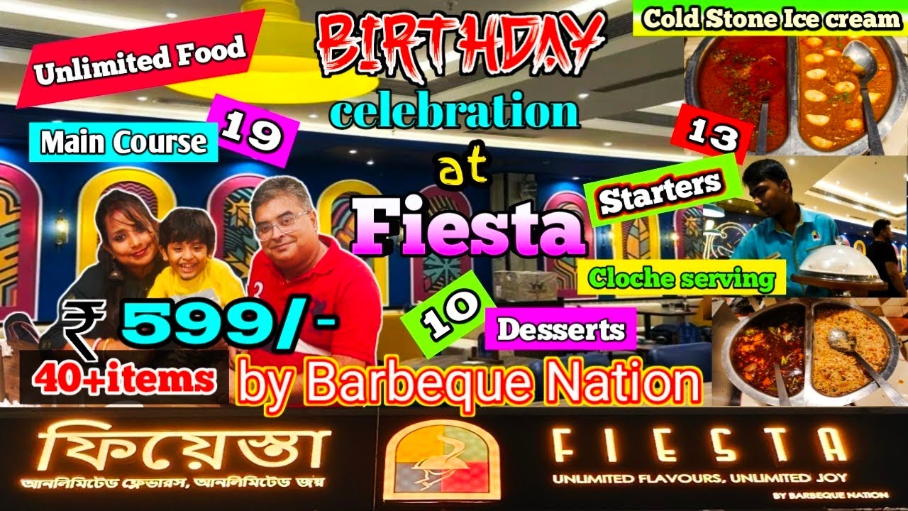 Fiesta 's UNLIMITED Buffet at ₹599/-🔥40+ items😳|মাত্র 599/- টাকায় ...