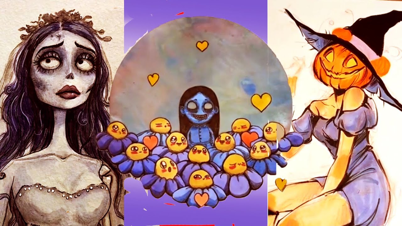 Spooky ART TikToks 🦇 October Vibes - YouTube