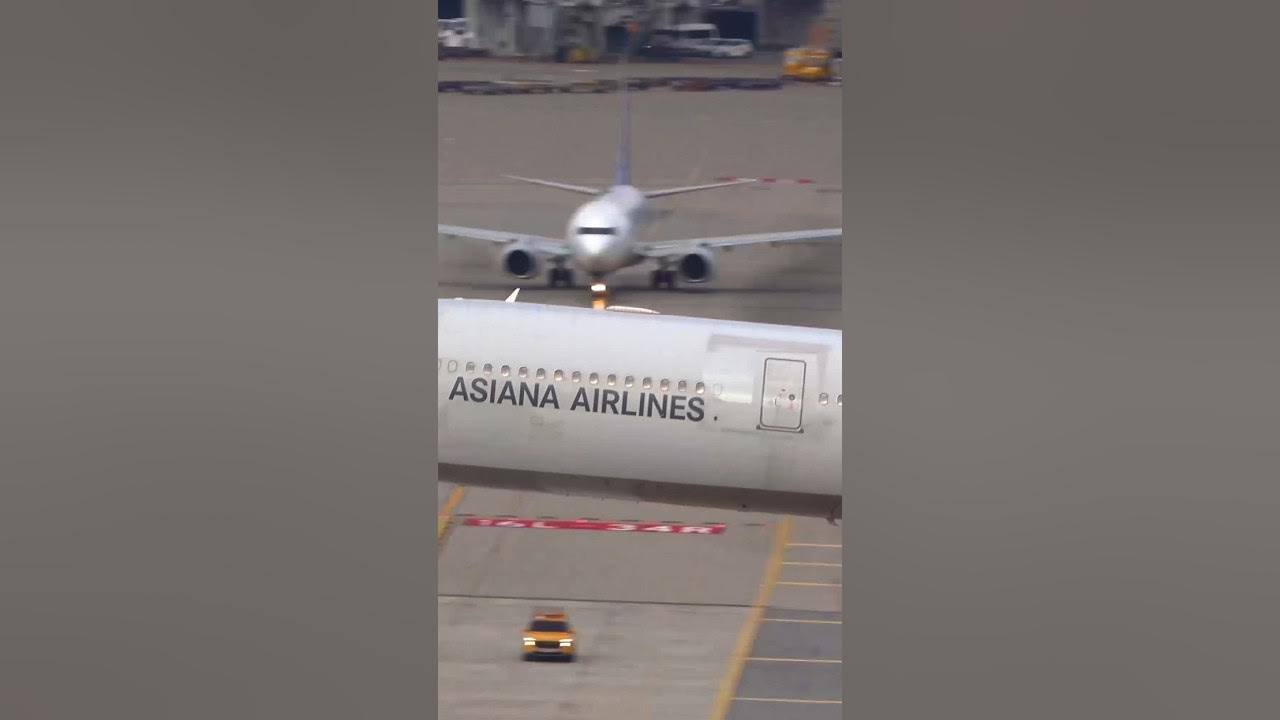 Removed logo Asiana Airbus A330 landing in Incheon | 아시아나항공 A330 비행기 인천공항 착륙 | HL7740 | ICN/RKSI ...