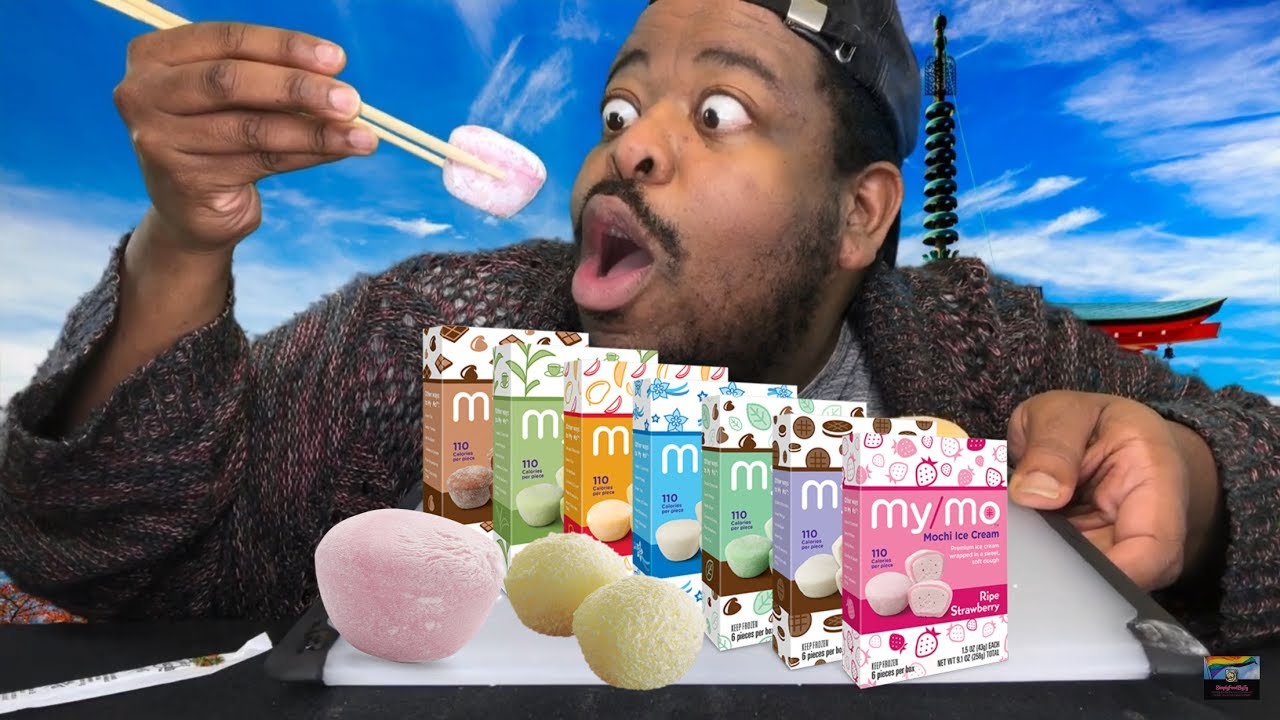 American Tries Mochi For The First Time! - YouTube