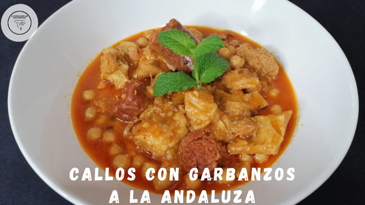 Callos con garbanzos a la andaluza - YouTube