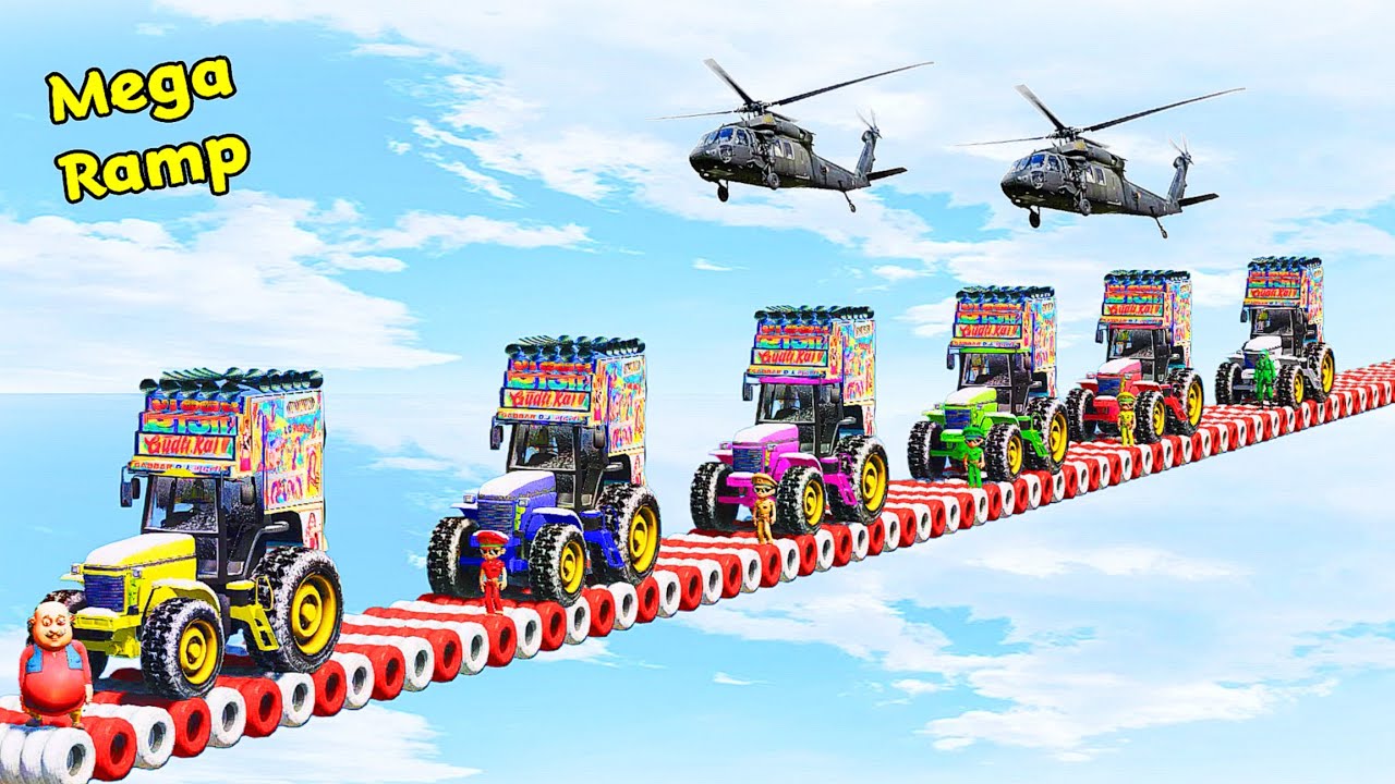 GTA-5 World's Highest 😫😱 दुनिया का सबसे ऊंचा | Impossible Super Mega ...