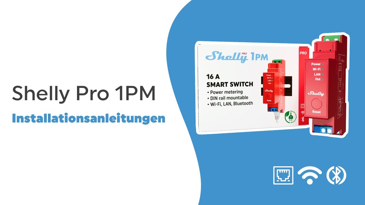 Shelly PRO 1PM - Installationsvideo (DE) - YouTube