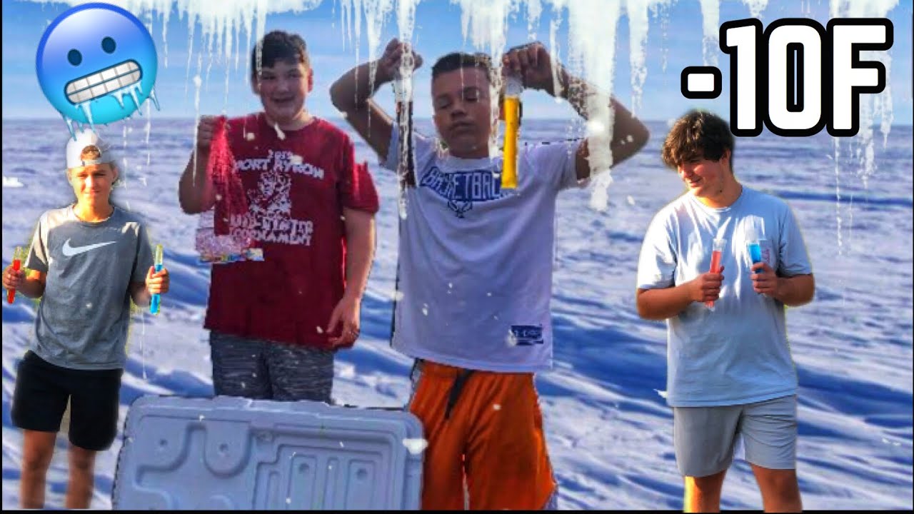 LAST TO FREEZE CHALLENGE COLD!!! - YouTube