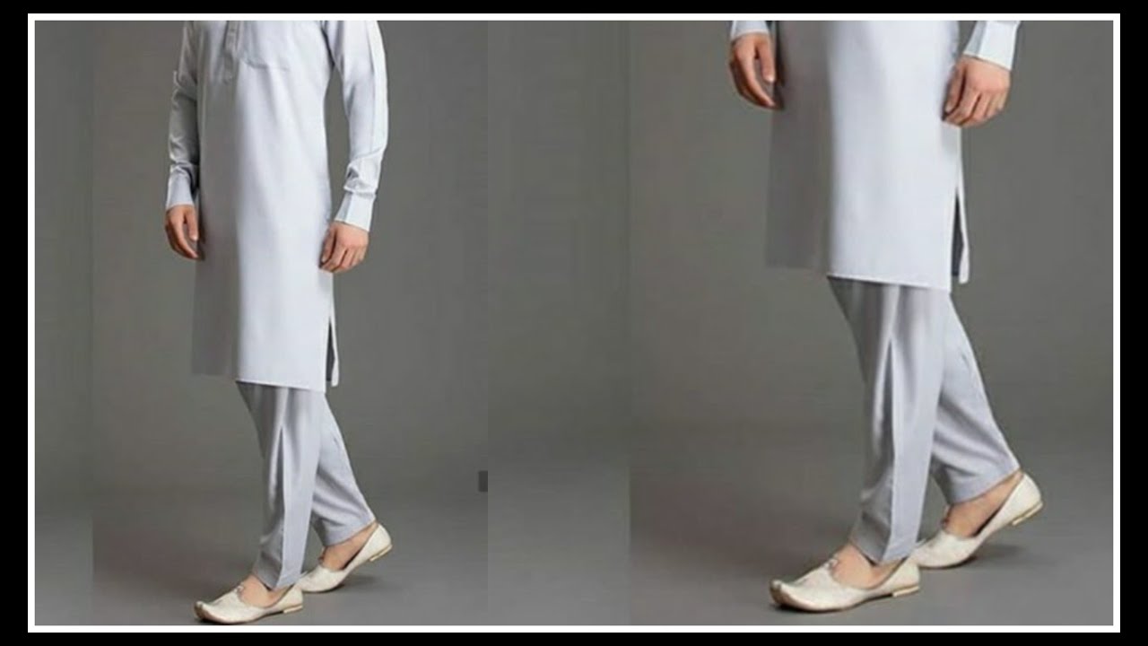 Man's shalwar cutting and stitching in hindi/shalwar cutting for simple ...