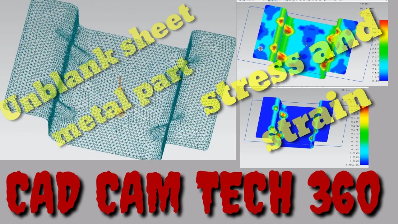 Unfold sheet metal part||Unigraphics nx11||stress||strain - YouTube