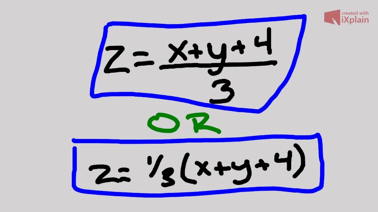 Solve For A Specified Variable YouTube Solve For A Specified Variable YouTube