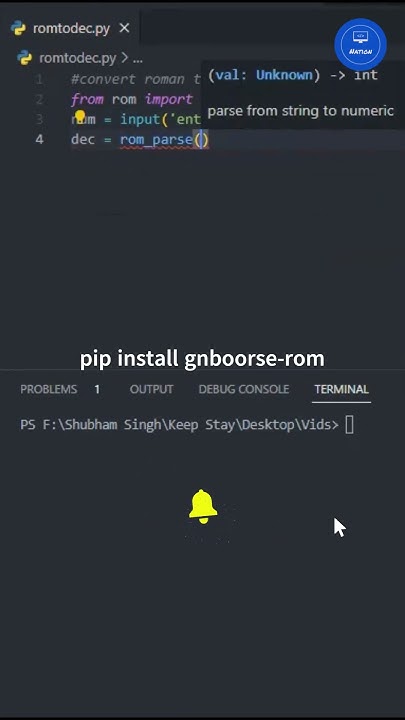 convert roman number to decimal using python #shorts #short - YouTube