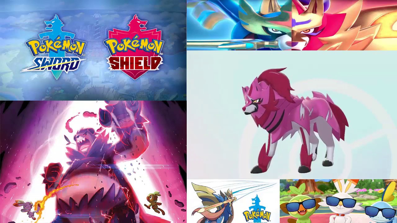All Legendaries + Shiny Forms (Pokemon Sword) - YouTube