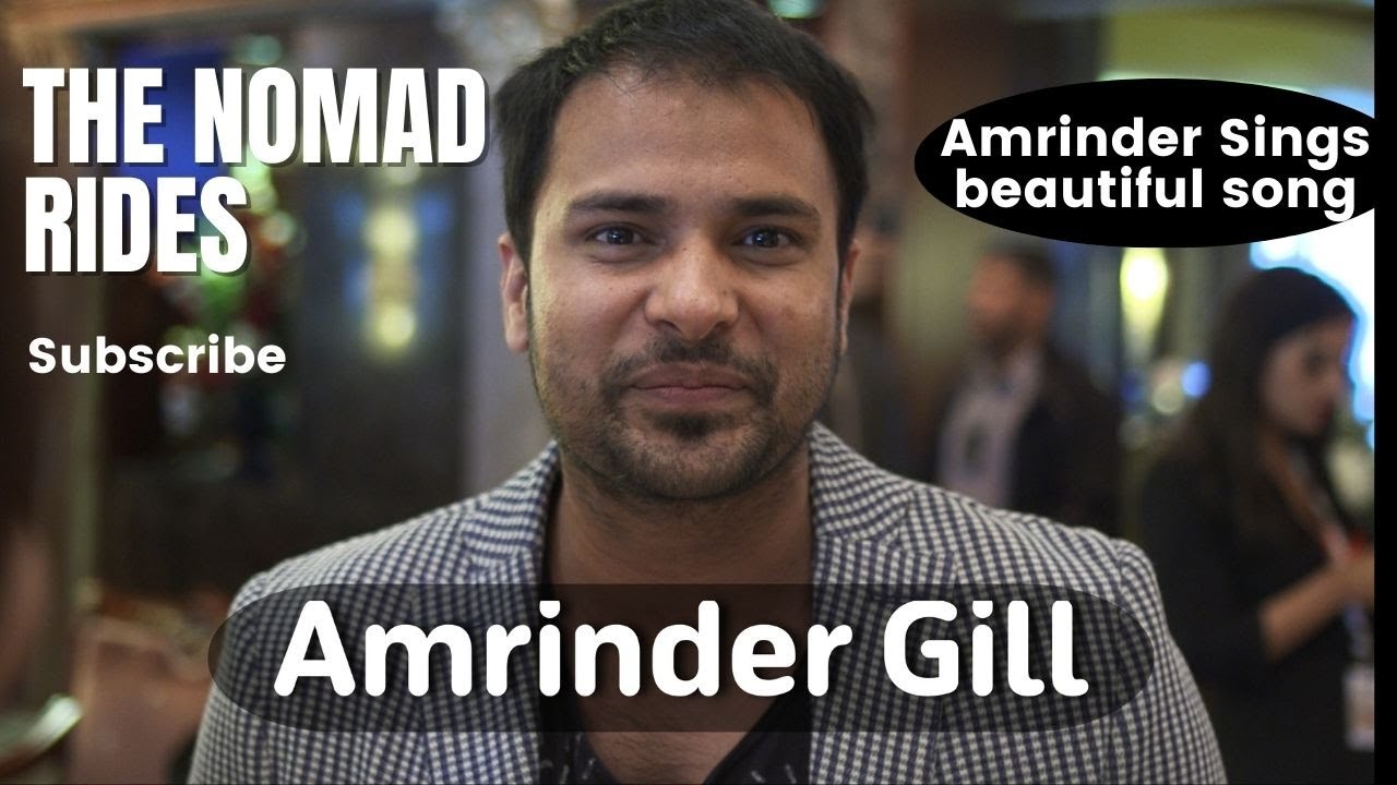 Amrinder Gill. Punjabi singer sings his song to camera. Punjabi hit ...
