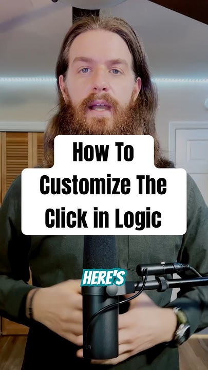 How to create a custom sound for the metronome click track in Logic Pro #musicproducer # ...