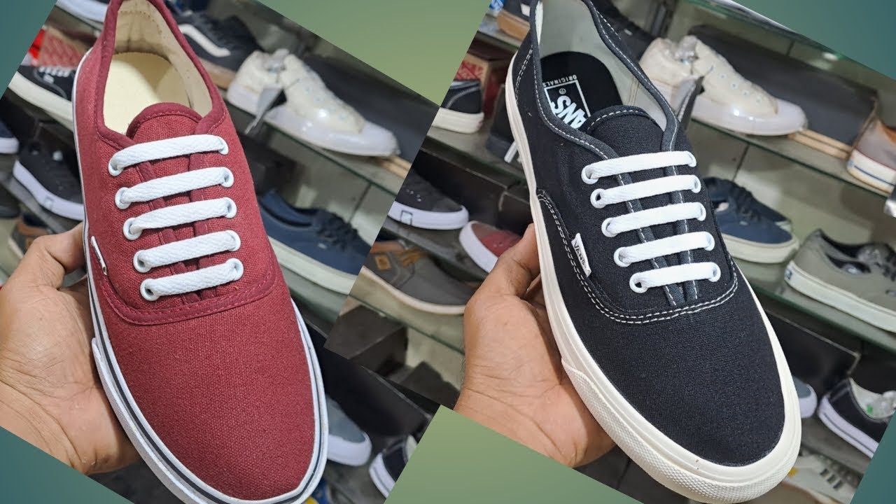 How to Lace Vans Authentic || Bar Lace || Style Lace || ShoeLace - YouTube
