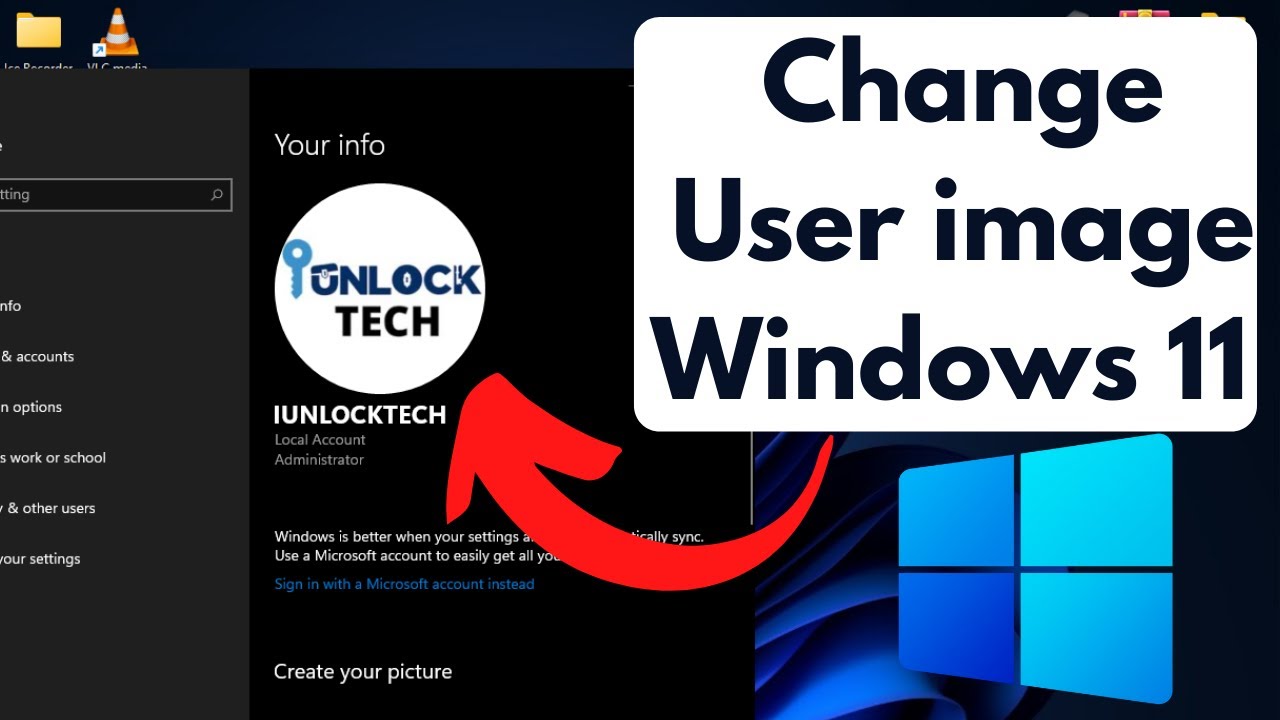 How To Add Or Change User Image on Windows 11 | Add User Picture For ...