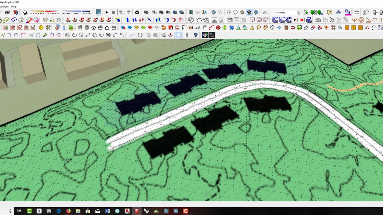 Schematic Master Plan Modeling in SketchUp - YouTube