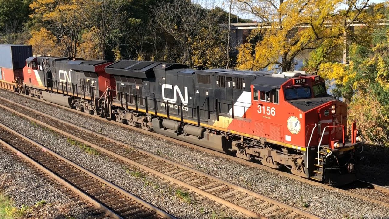 CN Train 148 Bayview junction October 14 2020 - YouTube
