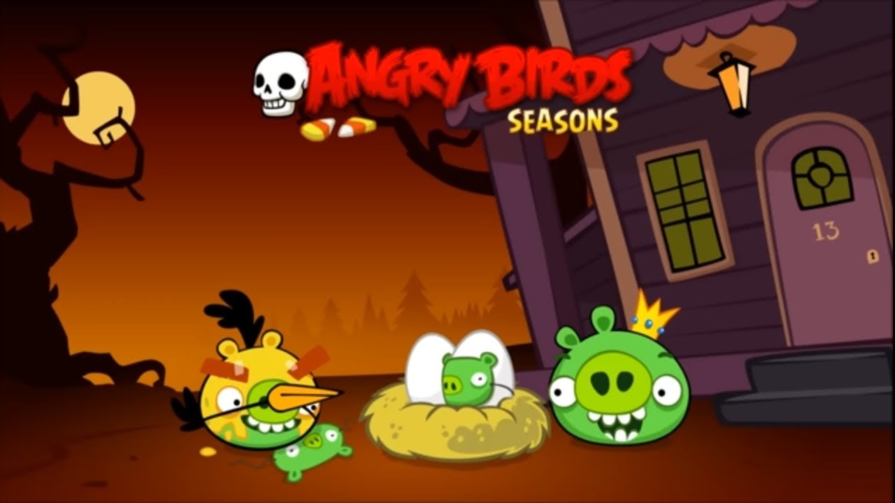 angry birds seasons haunted hogs levels 15-30 - YouTube