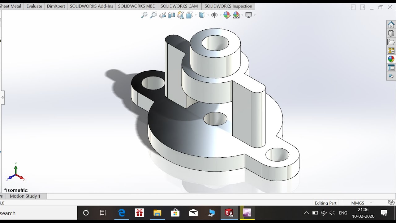 Solidworks Tutorial Basic Isometric Part 15 YouTube Solidworks Tutorial Basic Isometric Part 15 YouTube