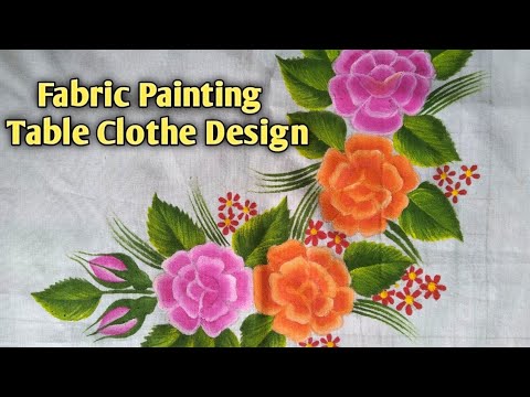 Fabric Painting || Dastarkhan Design || Table Clothe Design - YouTube