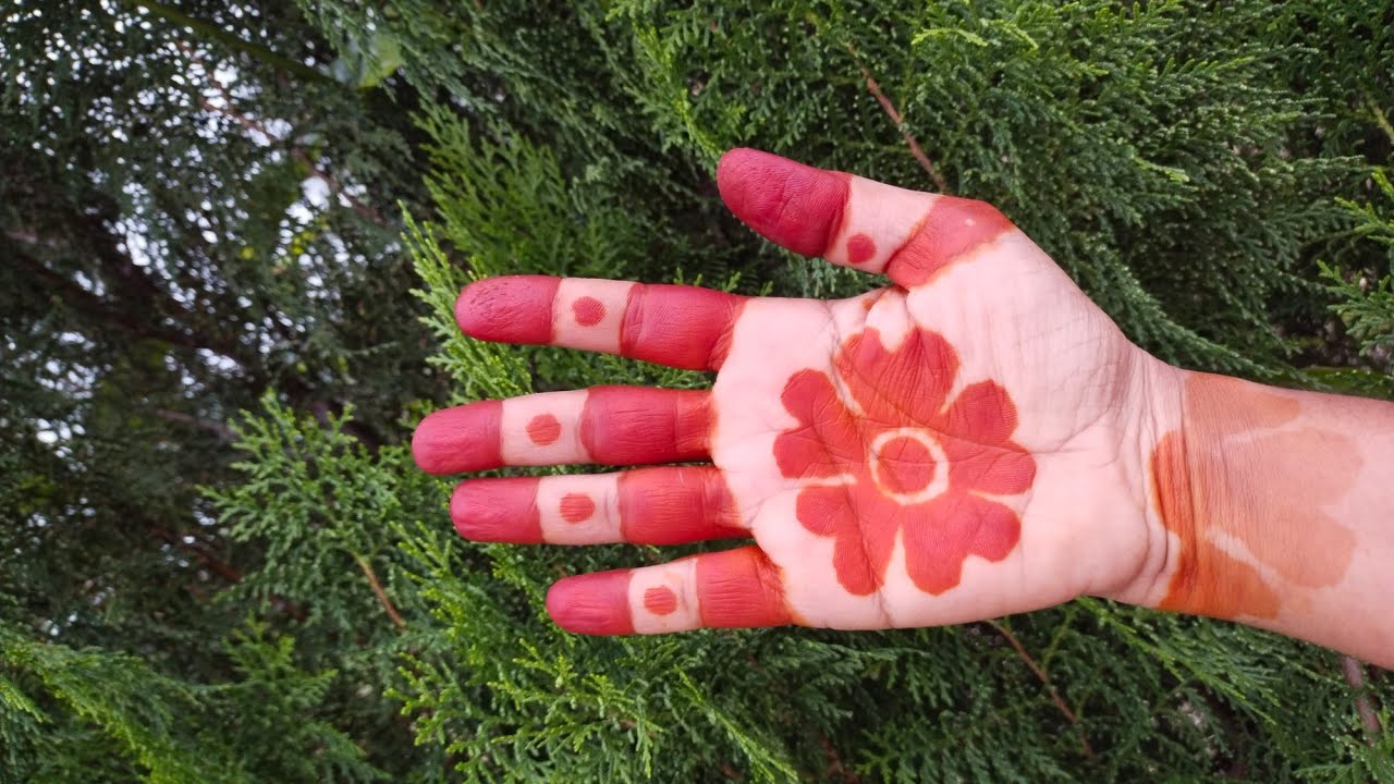 New Flower Gorintaku Design || Natural Maruthani Design - YouTube