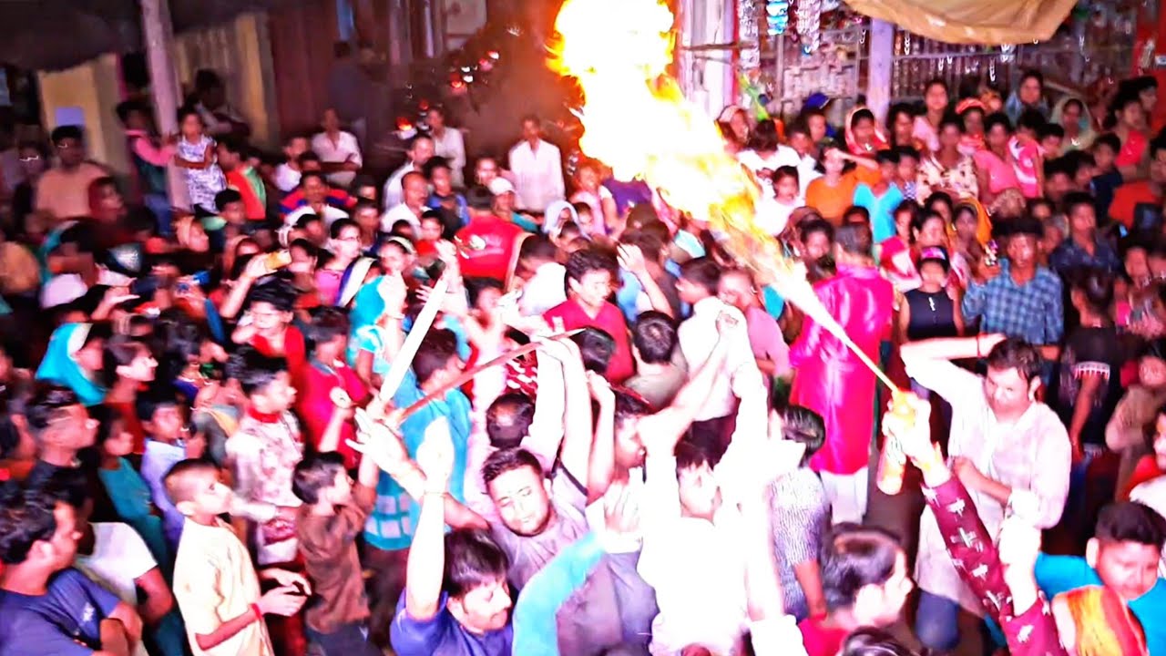 Jaithari Durga visarjan Booking time, Tabahi sher taal dance, Full ...