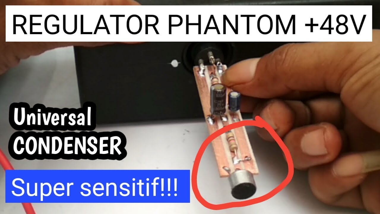 regulator supply universal mic condenser - YouTube