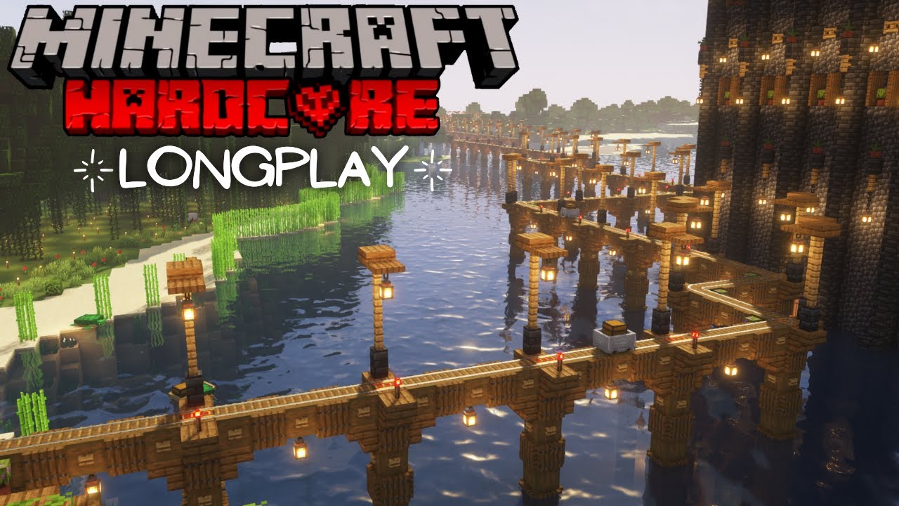 Minecraft Longplay - Minecart Transport System - Relaxing Building (No ...