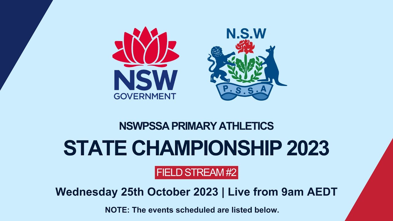 2023 NSWPSSA Primary Athletics Championship - Day 1 Field Stream #2 ...