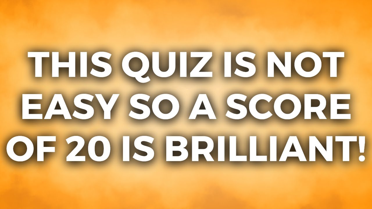 Most People Are Unable To Pass This Trivia Quiz. Check What Your Score ...