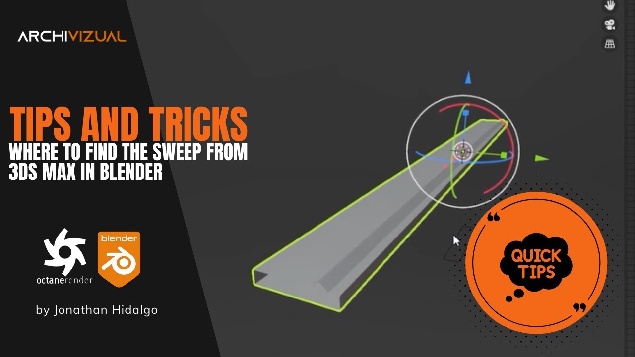 Where to find the Sweep from 3Ds Max in Blender - YouTube