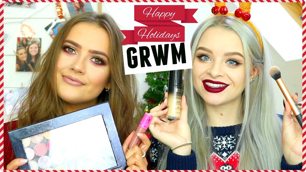 FESTIVE GET READY WITH US!! | sophdoesnails - YouTube