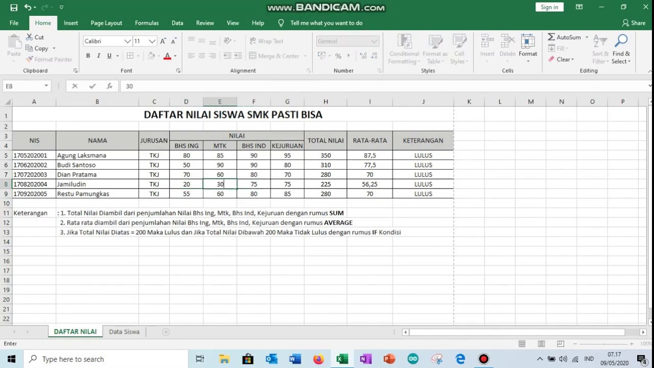 Belajar Excel Pemula Part 1 oke - YouTube