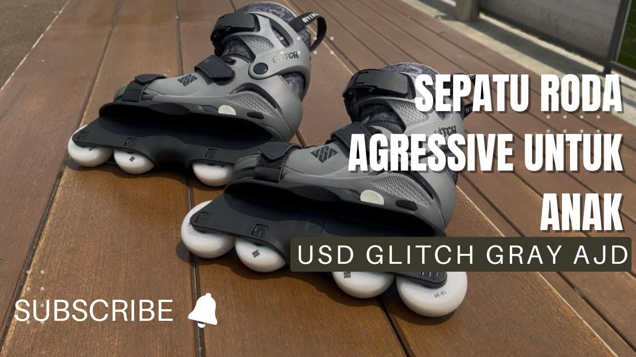 Review USD GLITCH GRAY ADJ | SEPATU RODA INDONESIA - YouTube