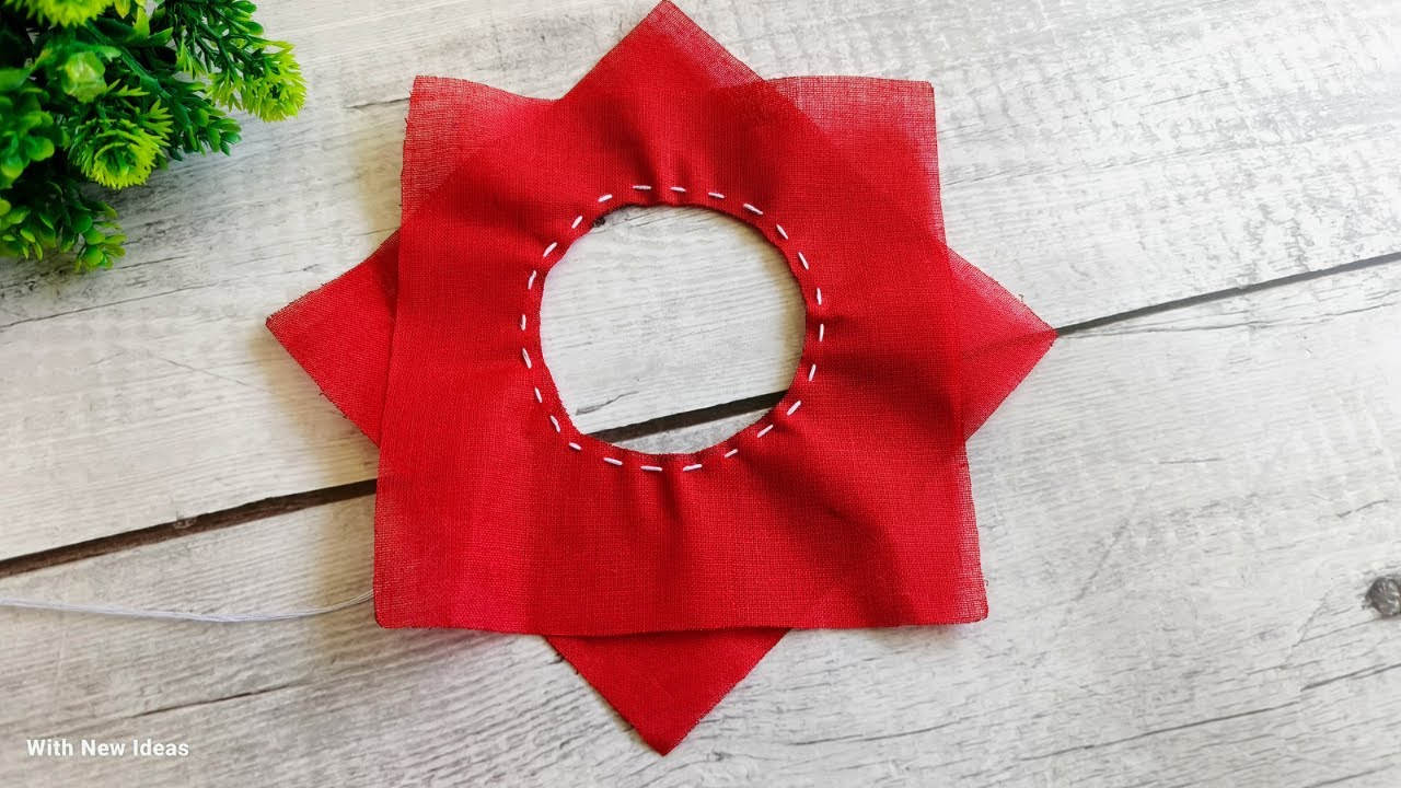 Wow!!!! Beautiful Art Using Fabric Reuse Left Fabric - YouTube