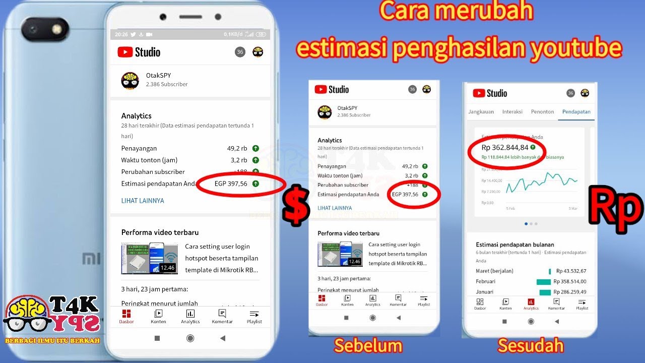 Cara Merubah Etimasi Penghasilan Dari Dolar Ke Rupiah Di YouTube Studio cara-merubah-etimasi-penghasilan-dari-dolar-ke-rupiah-di-youtube-studio