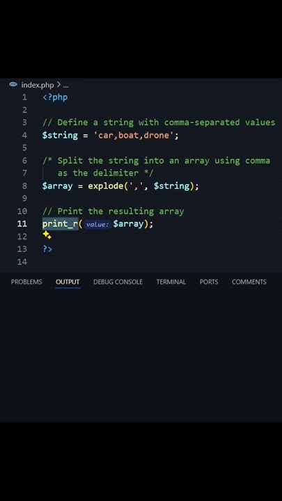 Using The Explode Function In Php To Split Strings Programming Coding 2791