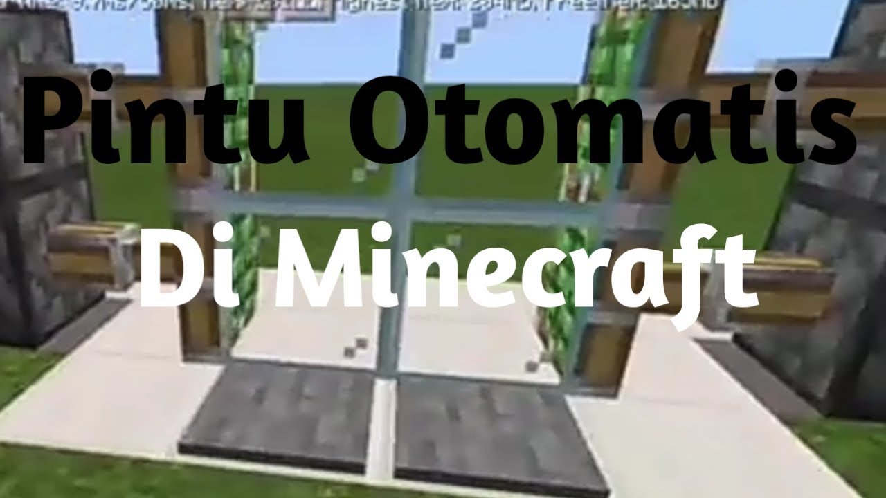 Cara Membuat Pintu Otomatis Di Minecraft - YouTube
