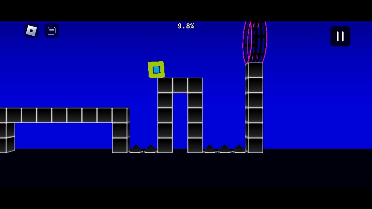 playing geometry dash in Roblox #roblox - YouTube