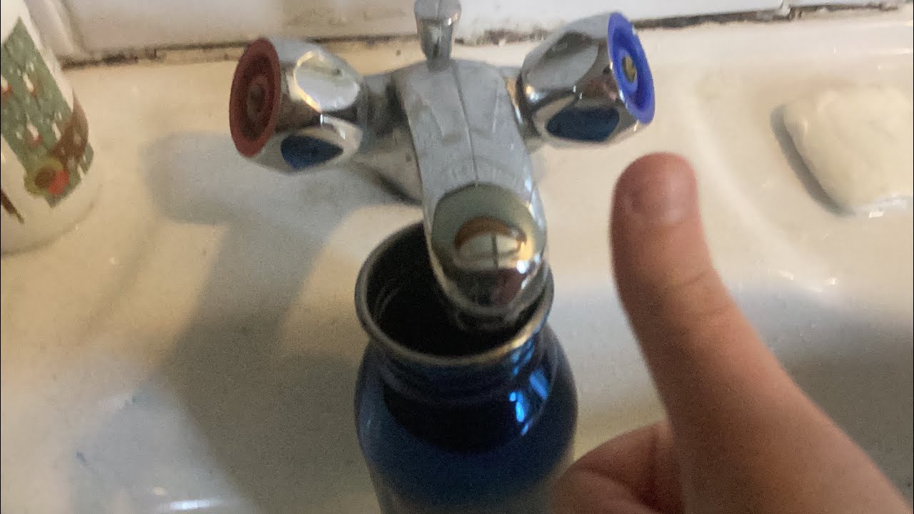 How to fill up a water bottle (real) - YouTube