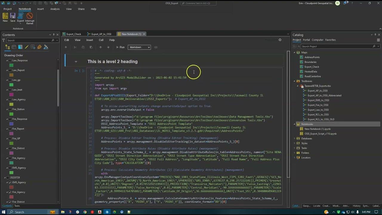 Notebooks in ArcGIS Pro - YouTube