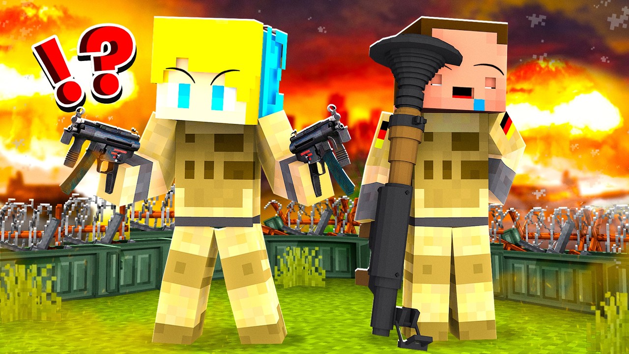 Ukri und Billy werden Soldaten und müssen in den Krieg in Minecraft ...