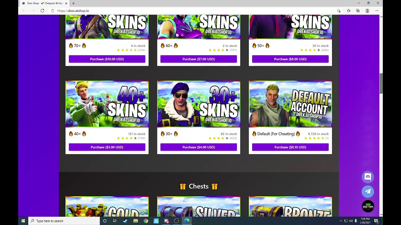 Fortnite legit shop drex.shop.io accounts,skins,bundles,hulu,netflix ...