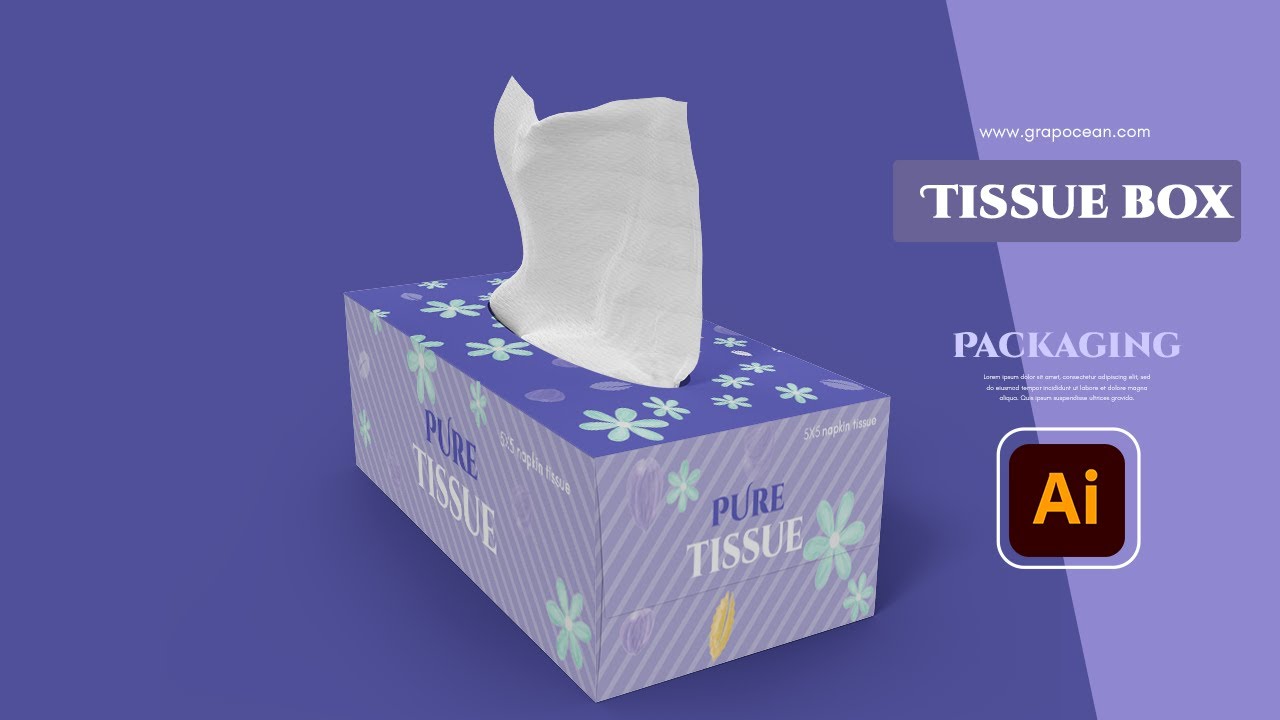 Custom Product Box Packaging Design | Adobe Illustrator Tutorial - YouTube