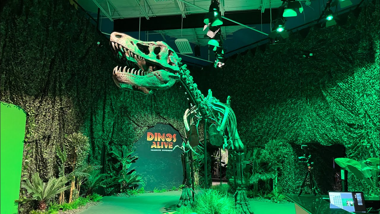 Dinos alive immersive experience Raleigh nc 2024! - YouTube
