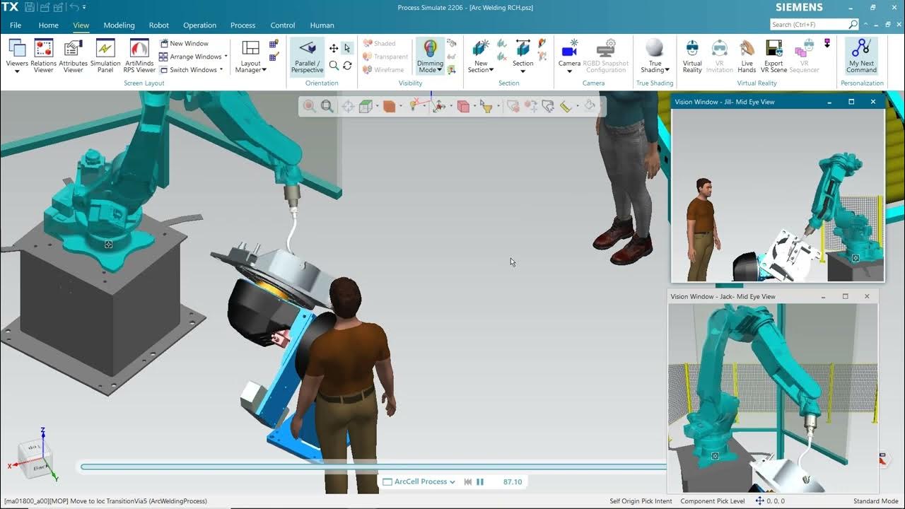 Siemens Tecnomatix Process Simulate How to Move Part to Positioner ...